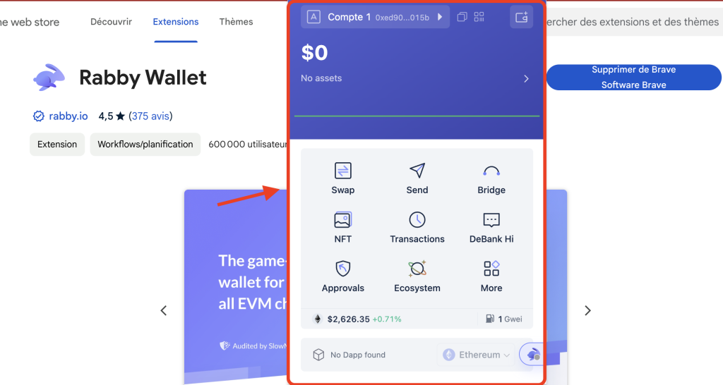 Ethereum... et bien plus encore : créer et configurer votre Rabby Wallet — Tahiti Cryptomonnaies